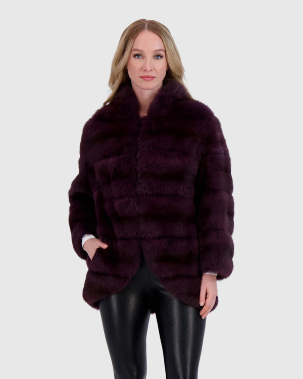 HORIZONTAL SABLE JACKET