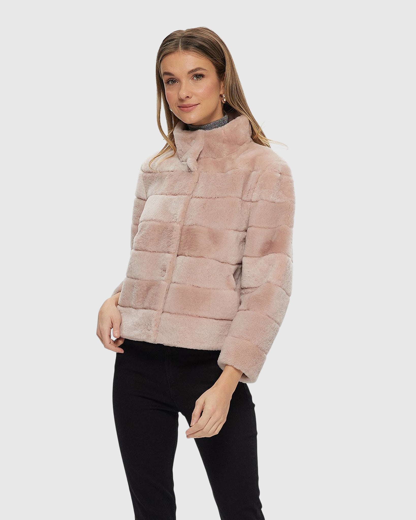 Select Shearling Lamb Horizontal Jacket